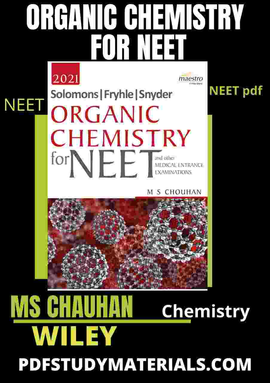 MS Chauhan Organic Chemistry For NEET Pdf PDF Study Materials